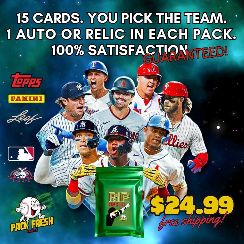 RIP Team Mystery Packs - You Choose the MLB Team! - Etsy