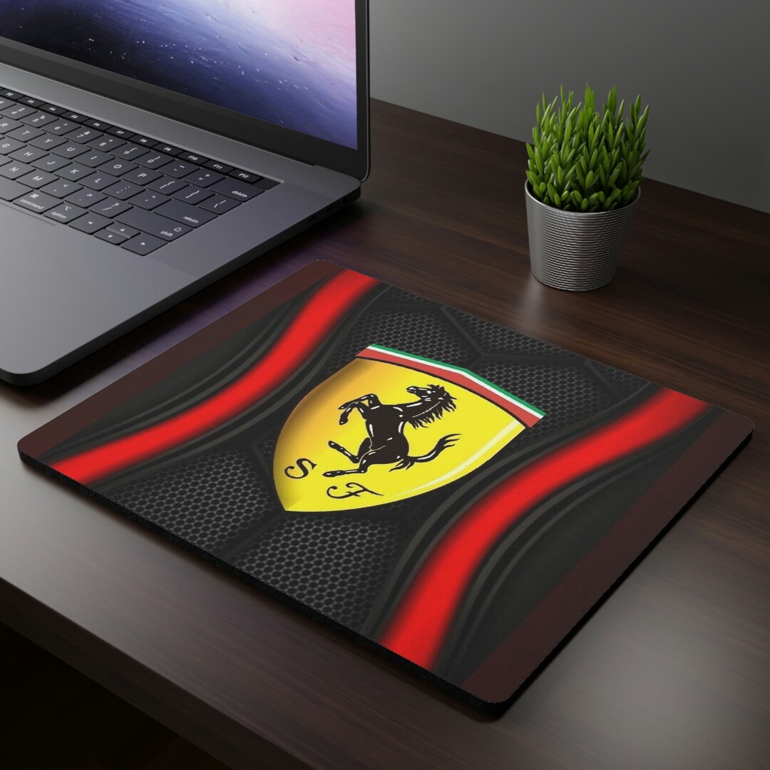 Ferrari Mouse Pad, Ferrari Lovers, Gaming Mouse Pad, Computer Mouse Pad ...
