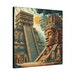 Aztec Temple Illustration Matte Canvas, Stretched, 0.75" - Etsy