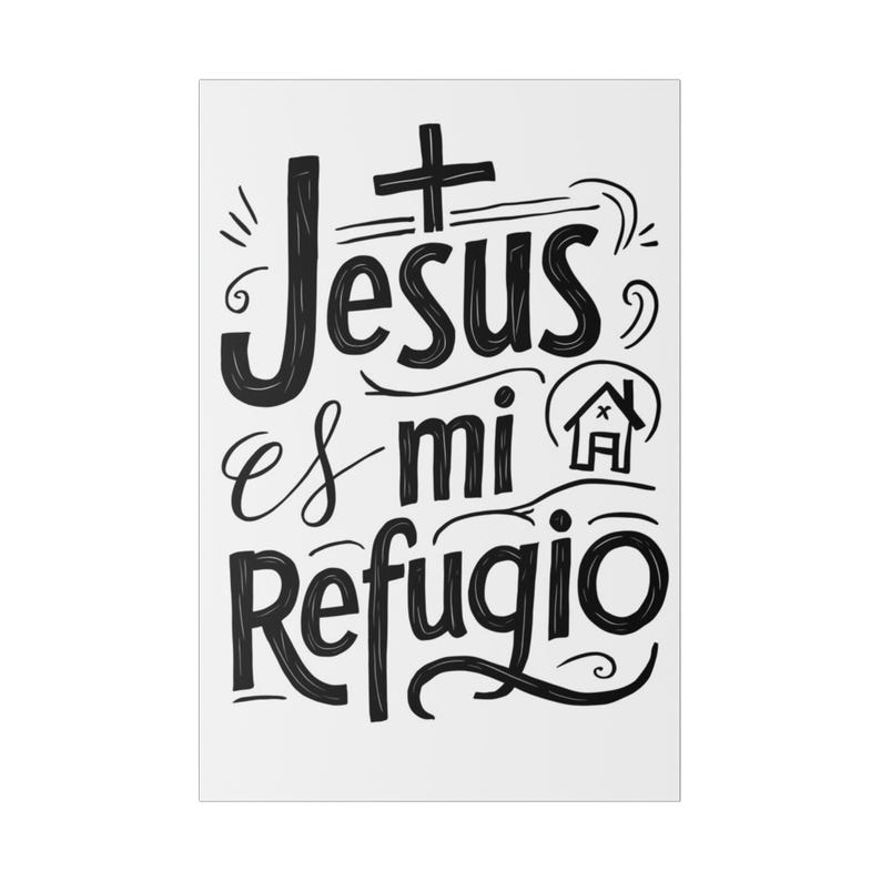 Jesus Es Mi Refugio (spanish) Matte Canvas, Stretched, 0.75" - Etsy