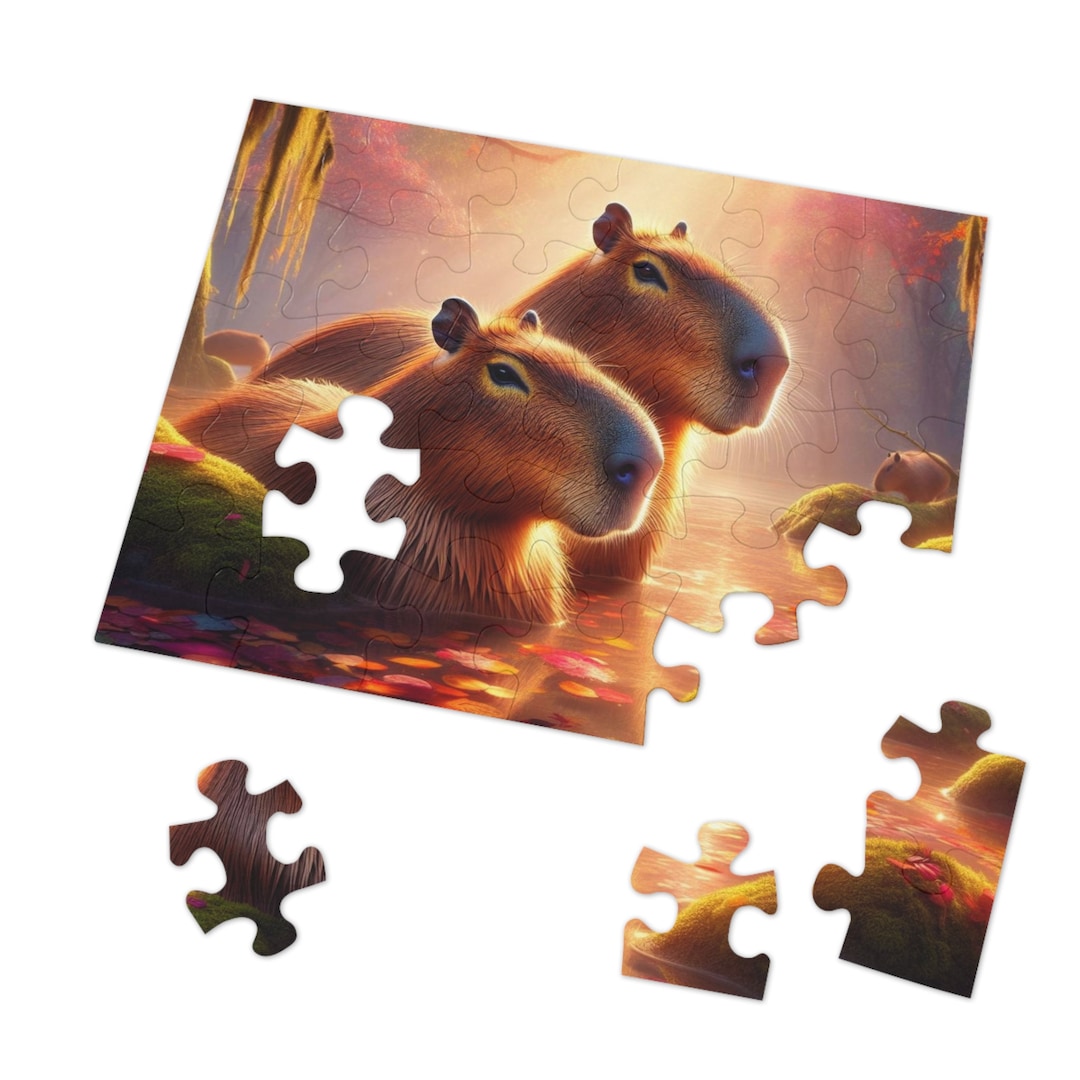 Capybaras in Their Natural Habitat Jigsaw Puzzle (30, 110, 252, 500 ...