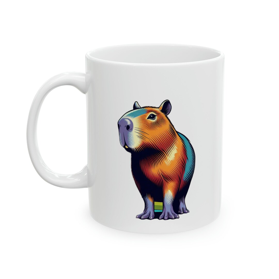 Capybara Ceramic Mug, 11oz - Etsy