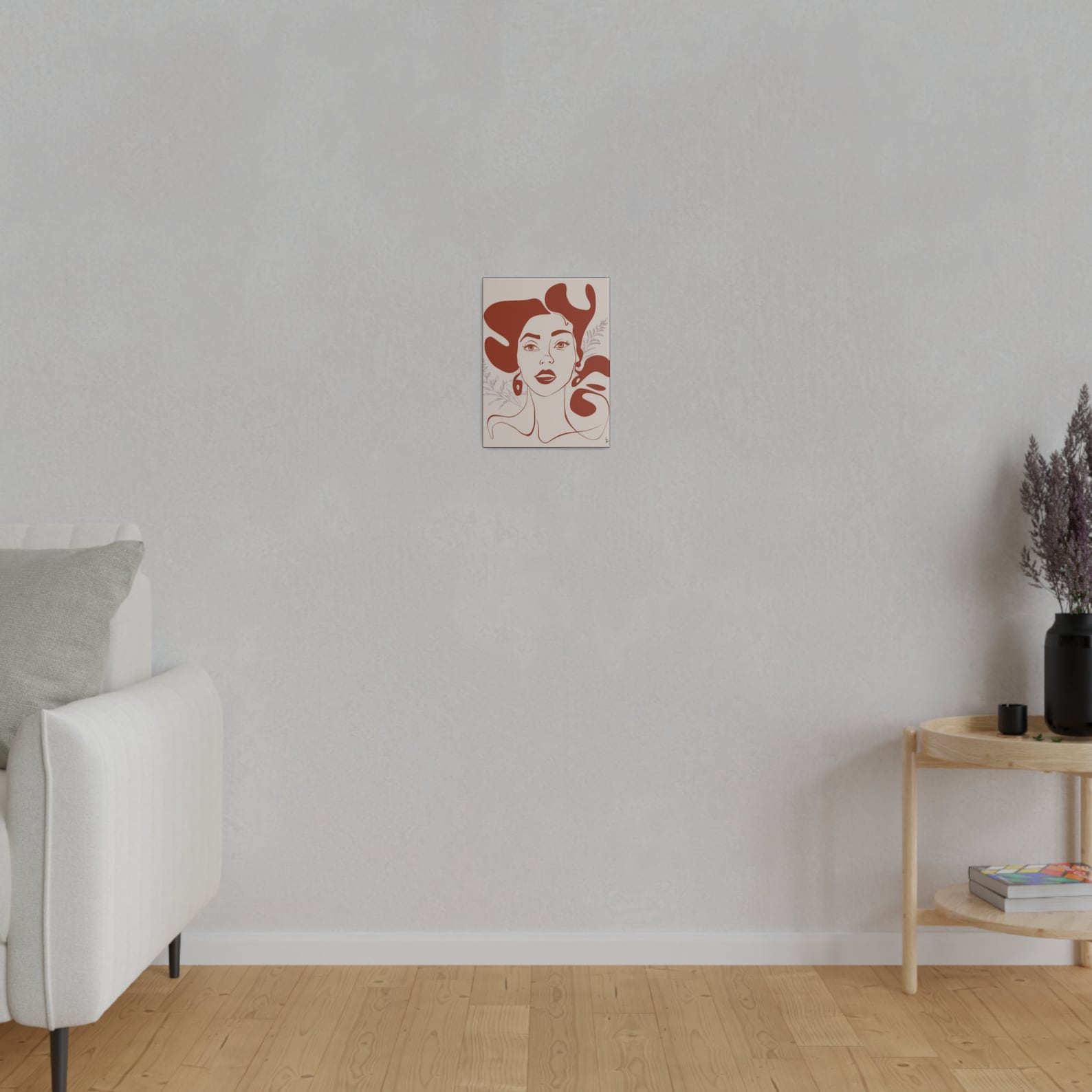 Abstract Woman Face Matte Canvas, Stretched, 0.75" - Etsy