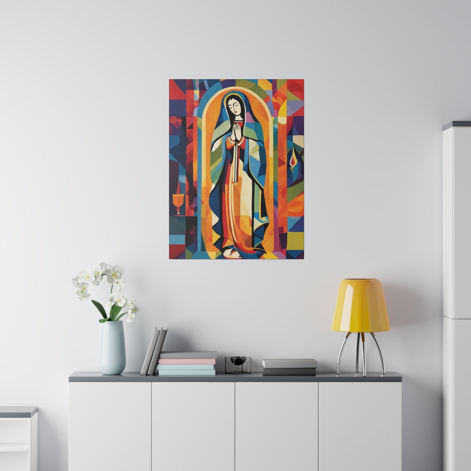 Virgen Maria Art Matte Canvas, Stretched, 0.75" - Etsy