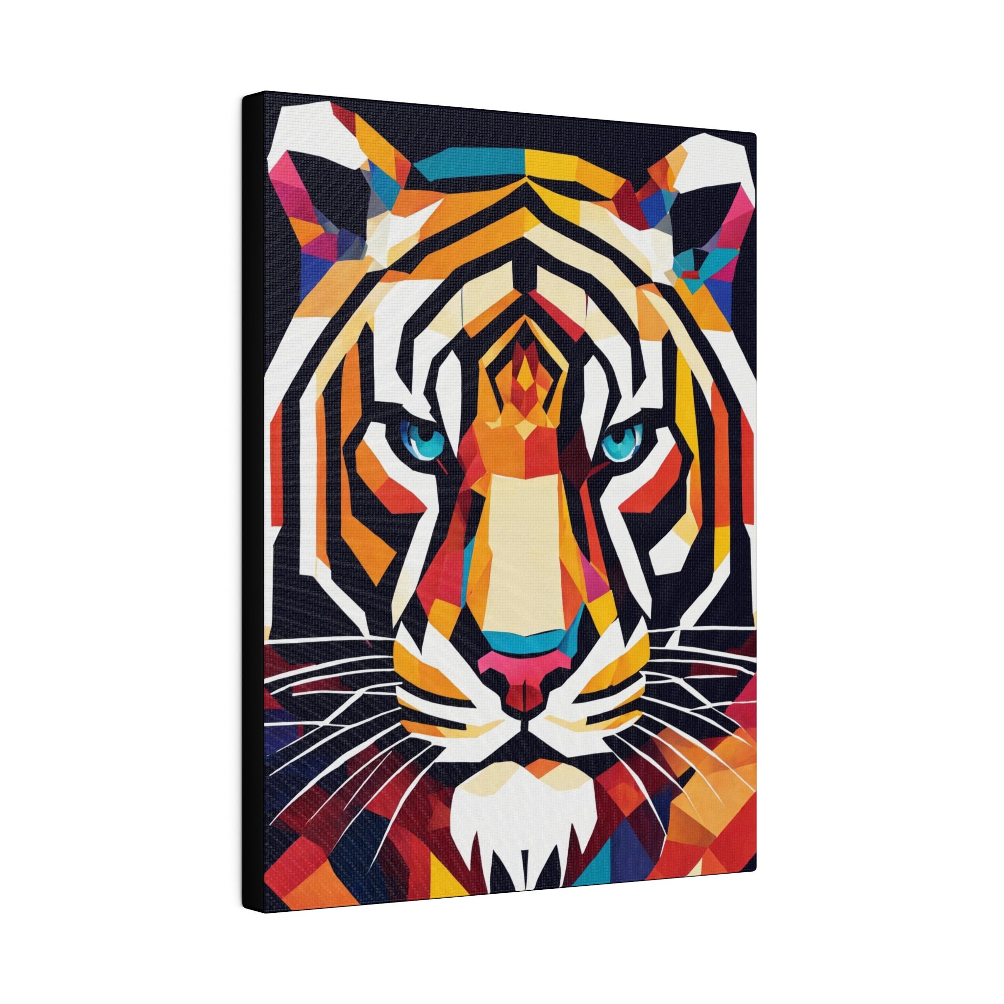 Beautiful Simple Shapes Tiger Art Matte Canvas, Stretched, 0.75" - Etsy