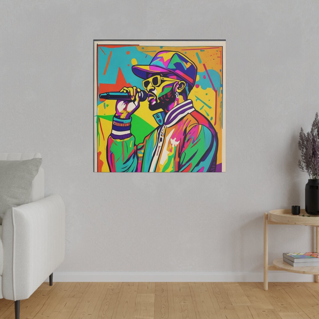 Hip Hop Pop Art GTA Style Art Matte Canvas, Stretched, 0.75" - Etsy
