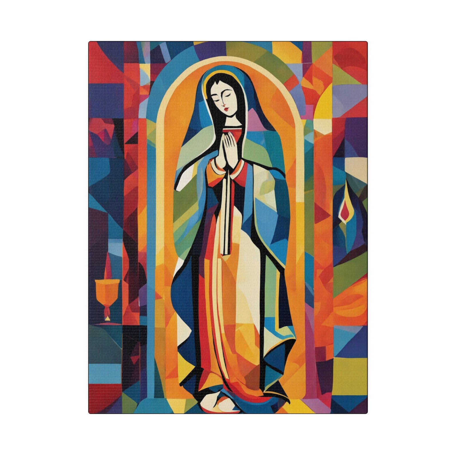 Virgen Maria Art Matte Canvas, Stretched, 0.75" - Etsy