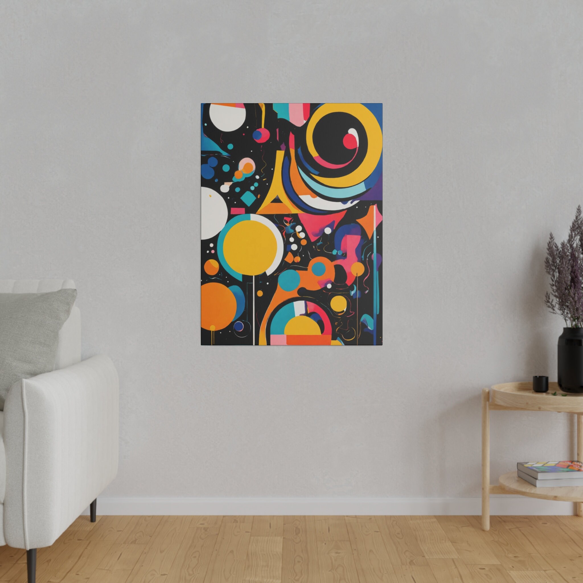 Multi Color Abstract Art Work Matte Canvas, Stretched, 0.75" - Etsy