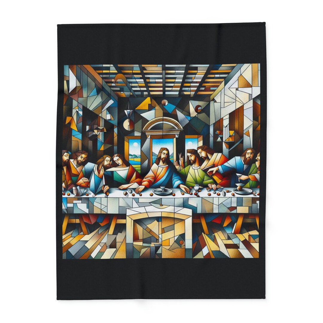 The Last Supper Mosaic Style Illustration Arctic Fleece Blanket - Etsy