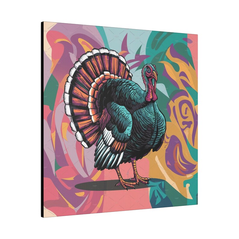 Turkey Illustration Abstract Background Matte Canvas, Stretched, 0.75 ...