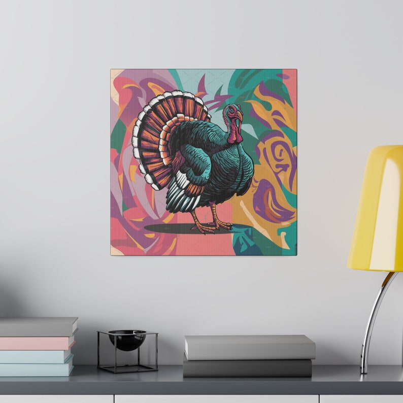 Turkey Illustration Abstract Background Matte Canvas, Stretched, 0.75 ...