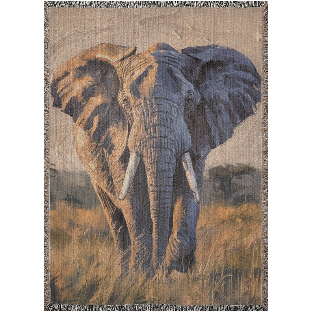 African Elephant Woven Blankets - Etsy