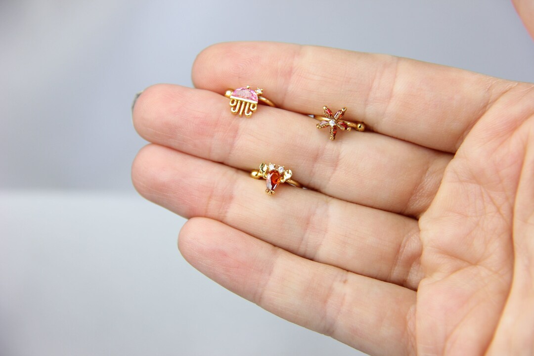 Mini Sea Animal Ear Cuffs 18K Gold Tiny Animal Jewelry Dainty Small ...