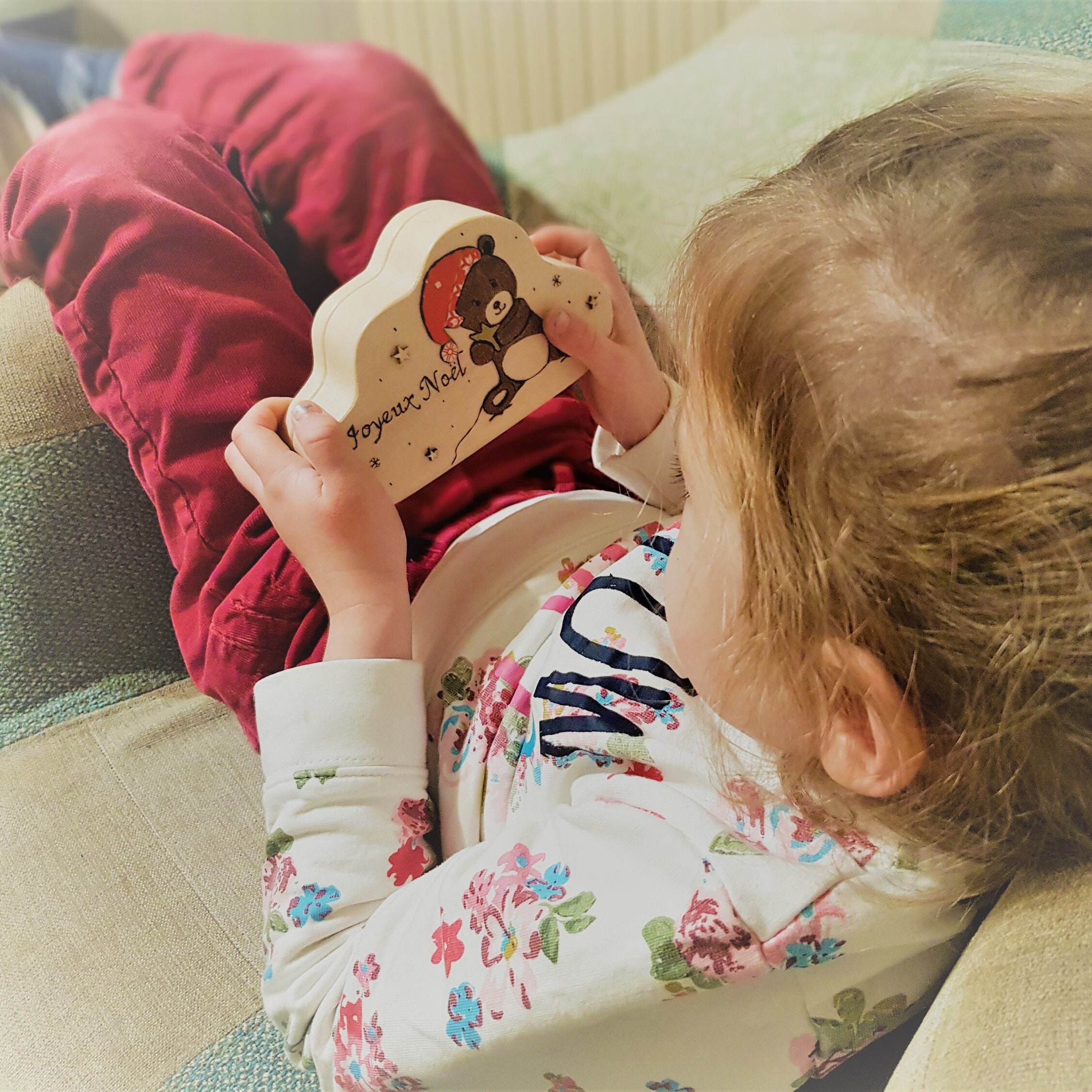 Teddy Bear Music Box, Birth Gift, Children's Music Box, Handcrafted ...