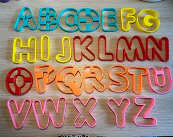 Alphabet Block Font Number Cookie Cutter Full Set - Etsy
