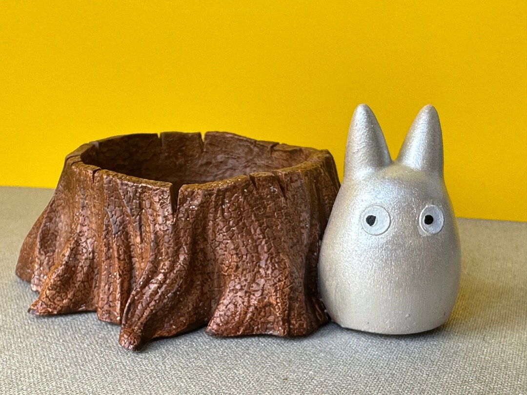 Small Totoro Flower Pot Totoro Planter Totoro Home Table Set Chibi ...