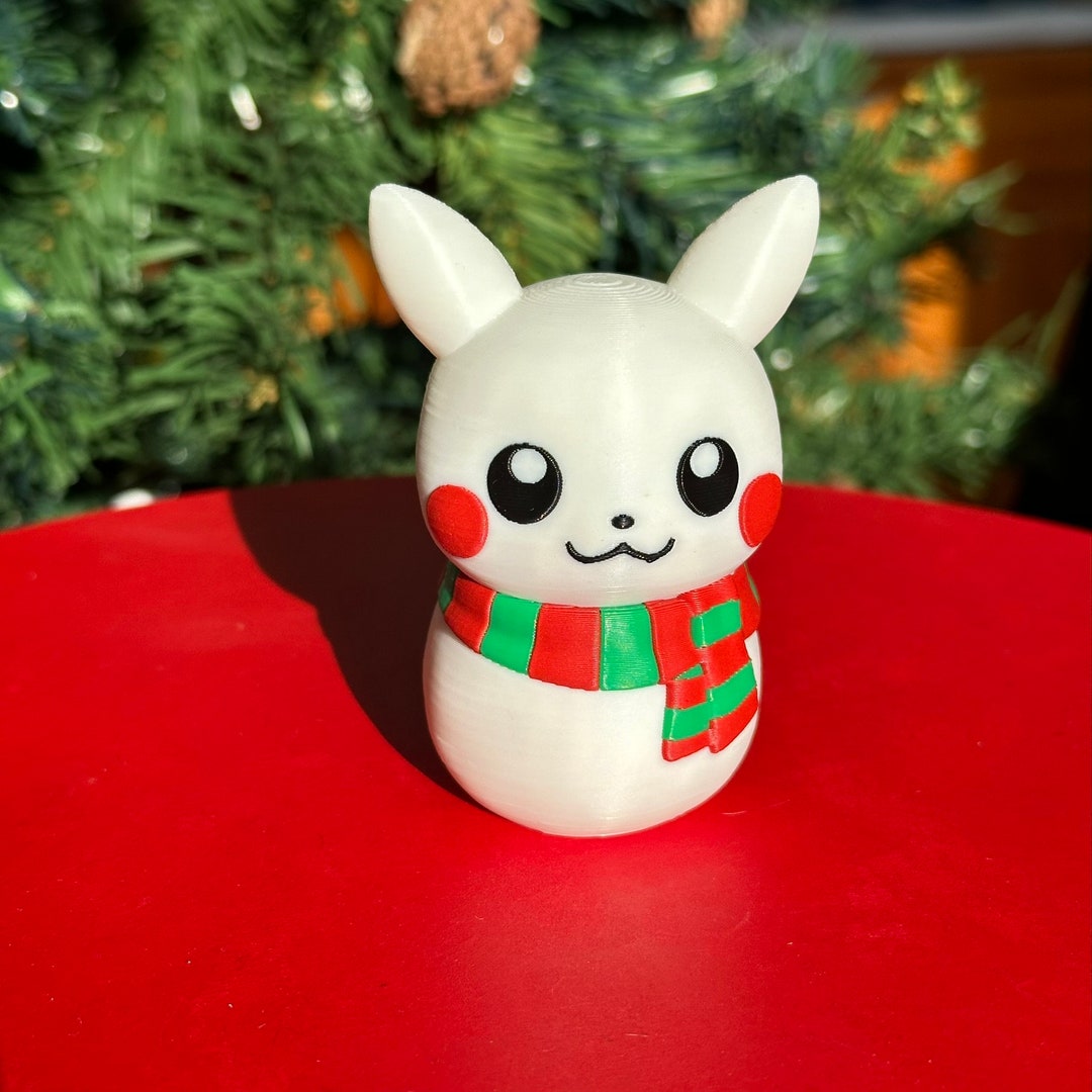 Pikachu Snowman Figure Special Christmas Edition Pokémon - Etsy