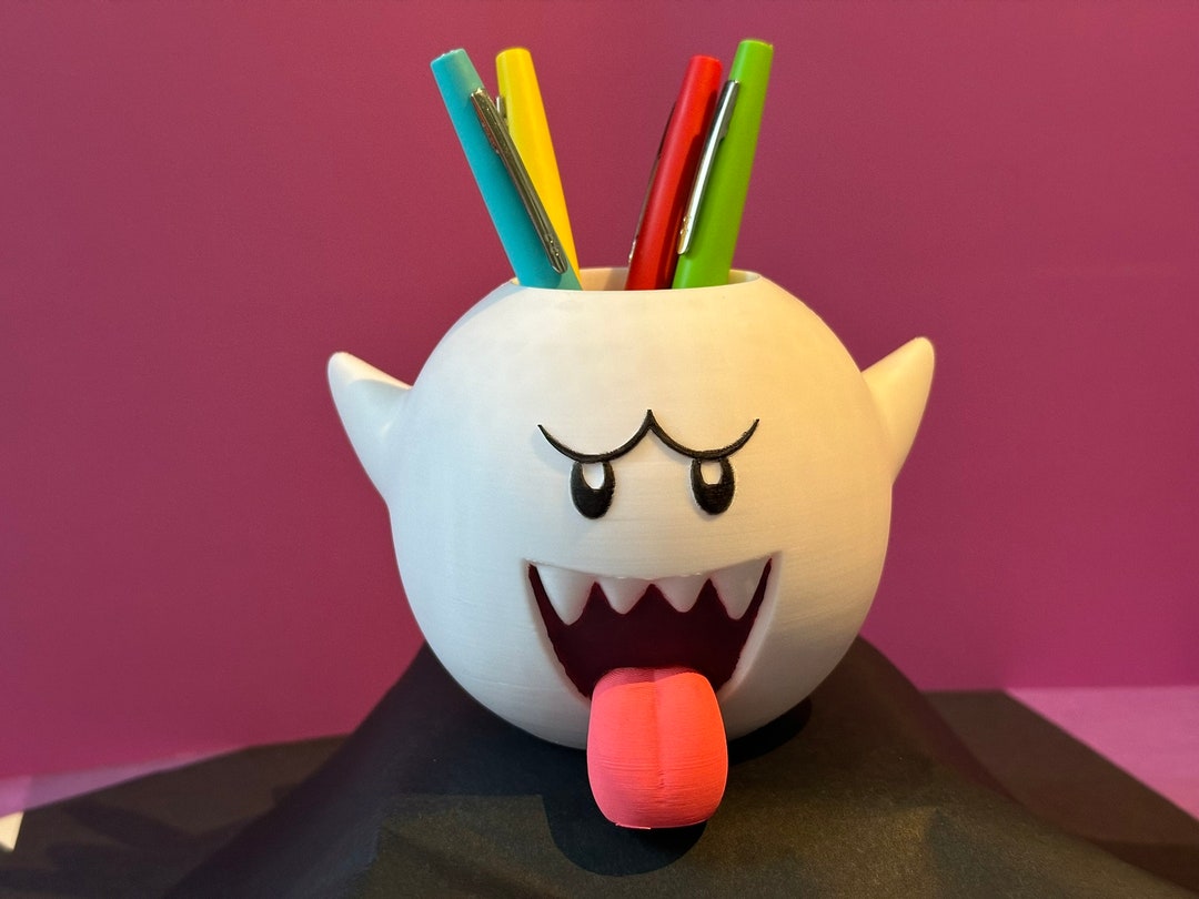 King Boo Pencil Pot Candle Holder Mario King Boo - Etsy