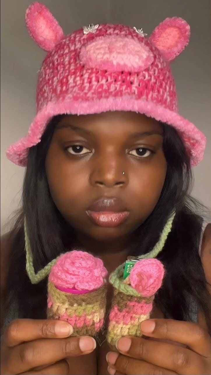 Handmade, Cute Crochet Pig Hat With Stash - Etsy