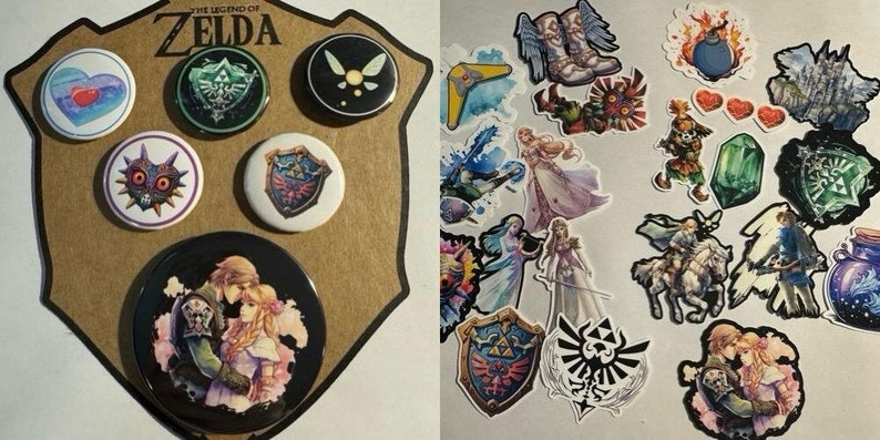 Zelda Stickers and Buttons - Etsy