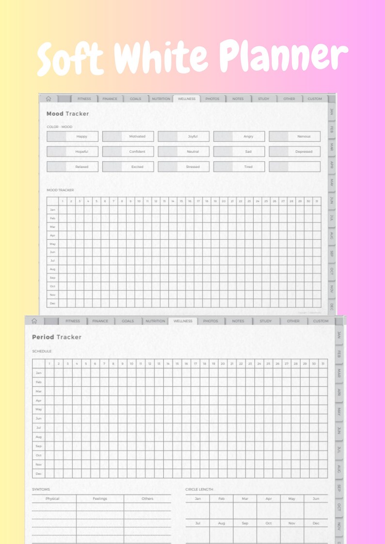 Undated Goodnotes Planner, Timeless Planner, Yearly Digital Planner ...