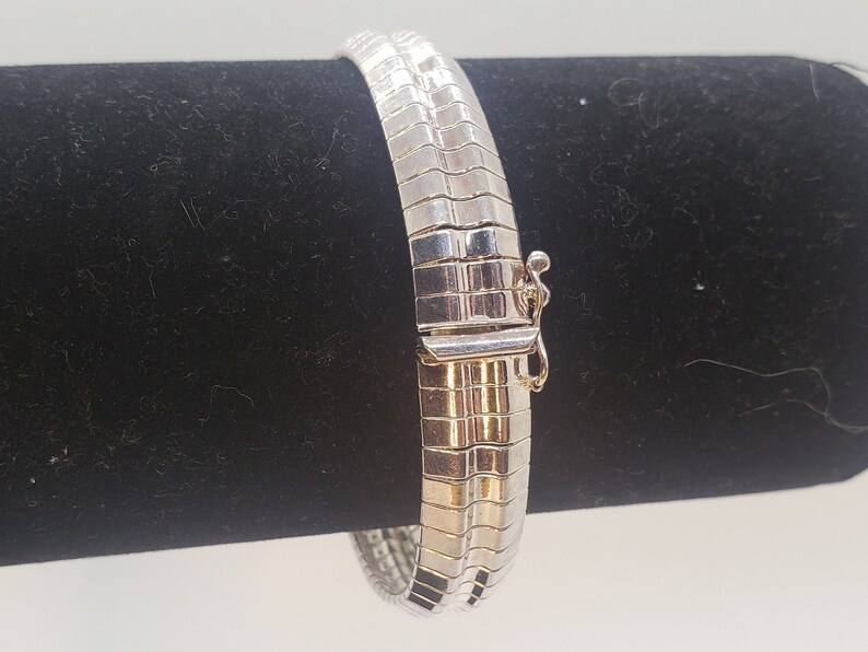 Vintage Milor 925 Italian Silver Cubetto Bracelet Signed Designer Milor ...