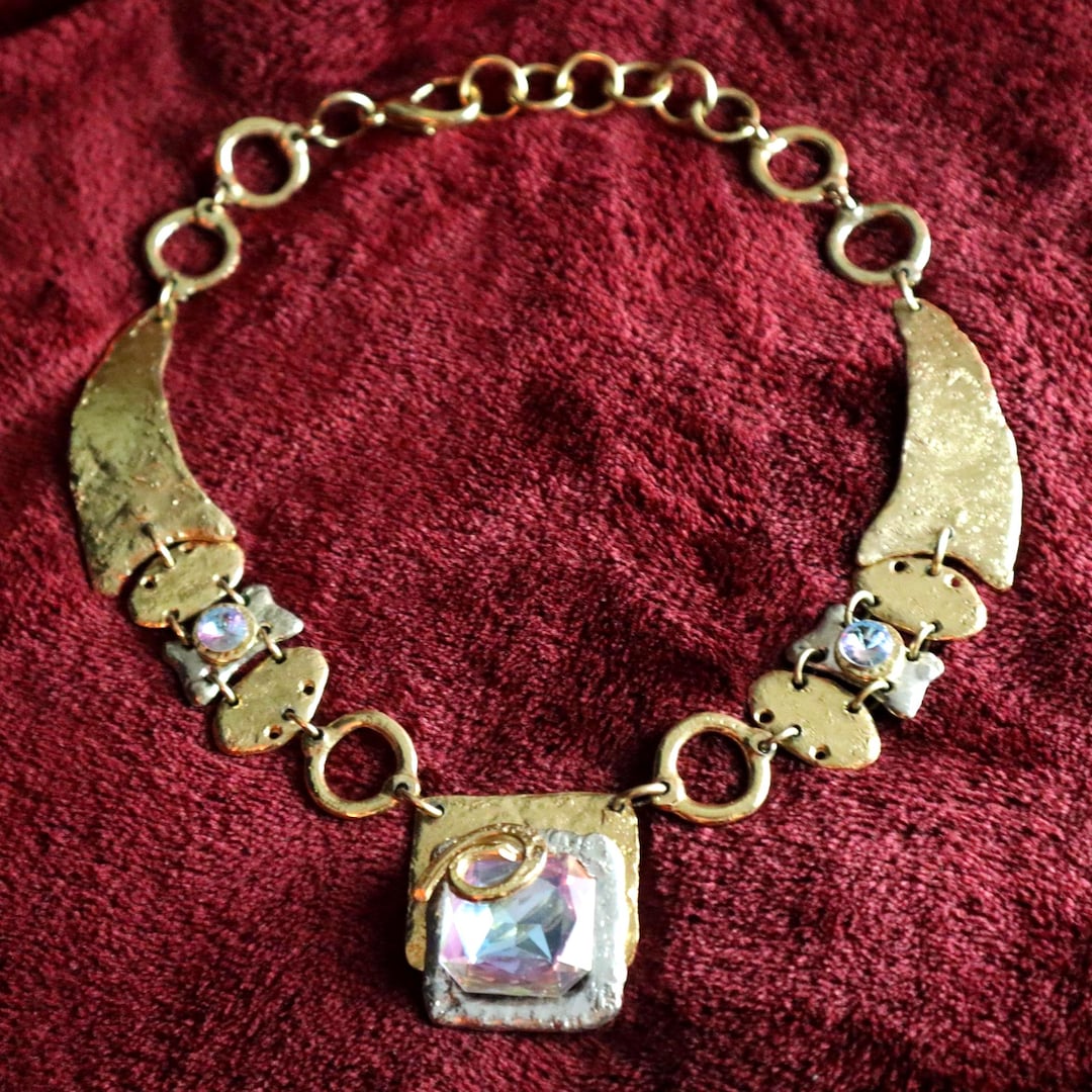 Vintage J. Jansen Gold-tone Statement Necklace 24K Gold Plating, Non ...