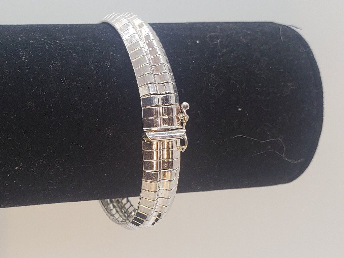 Vintage Milor 925 Italian Silver Cubetto Bracelet Signed Designer Milor ...