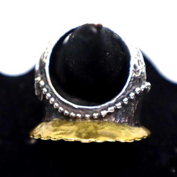 Antique Ottoman Empire Coin Ring Sultan 10k Mount SIl… - Gem