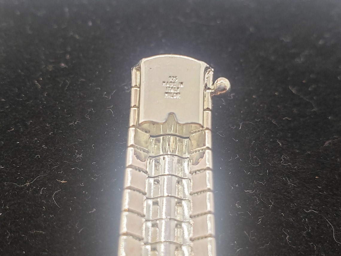 Vintage Milor 925 Italian Silver Cubetto Bracelet Signed Designer Milor ...