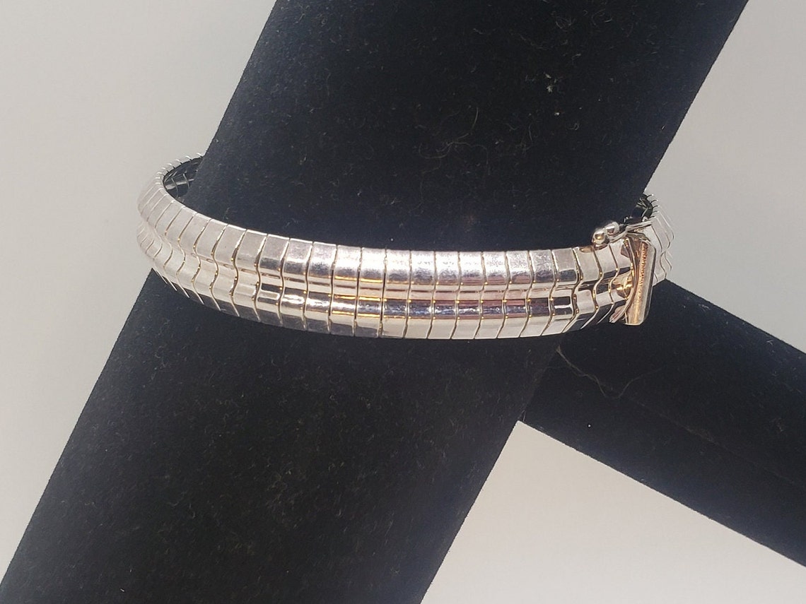 Vintage Milor 925 Italian Silver Cubetto Bracelet Signed Designer Milor ...