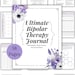 Floral Bipolar Journal Bipolar Therapy Journal Mental Health Journal ...