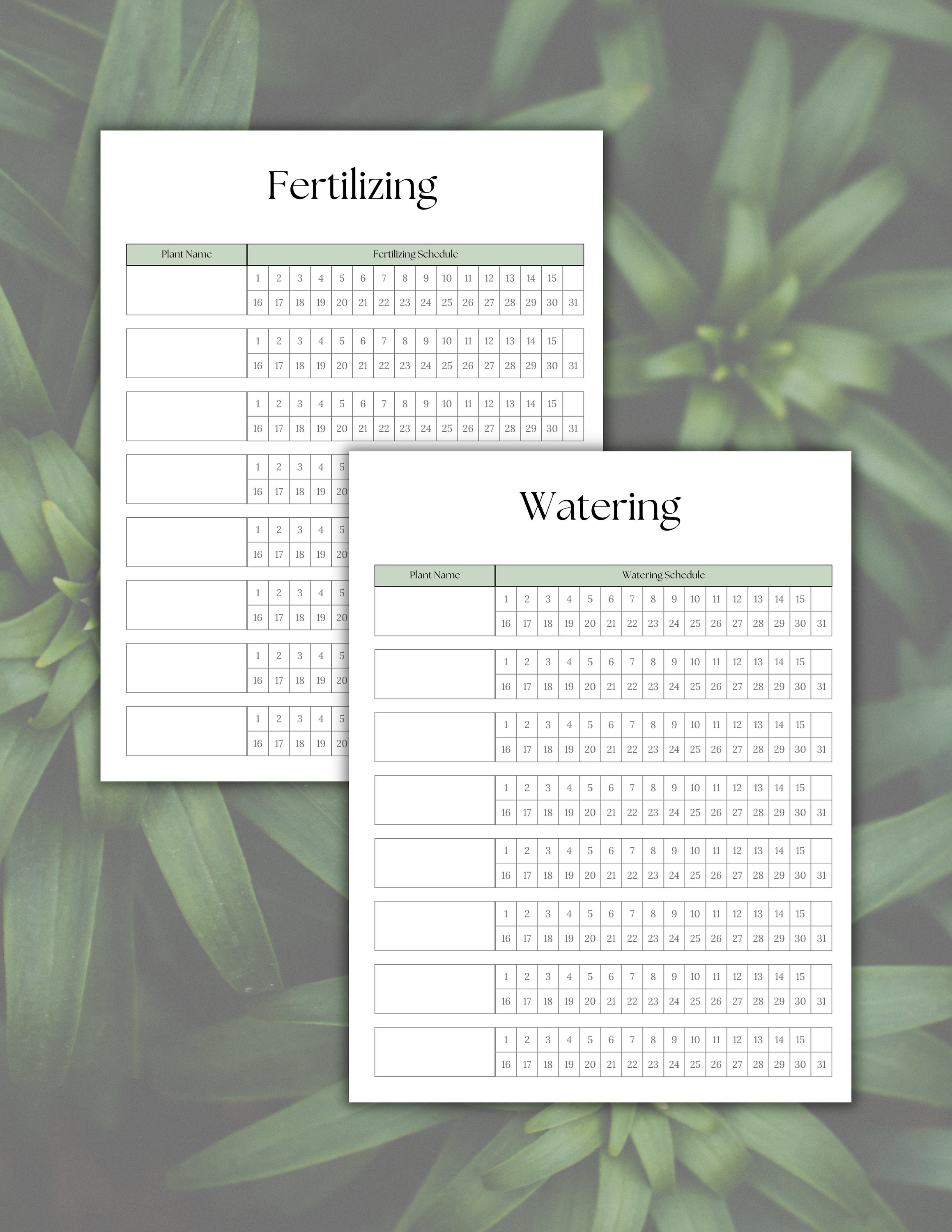 Plant Tracker, Plant Water Schedule, Plant Planner, Fertilizing Tracker ...