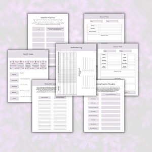 Floral Bipolar Journal | Bipolar Therapy Journal | Mental Health ...