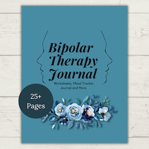 Bipolar Disorder Journal Bipolar Symptom Log Bipolar Mood Tracker ...
