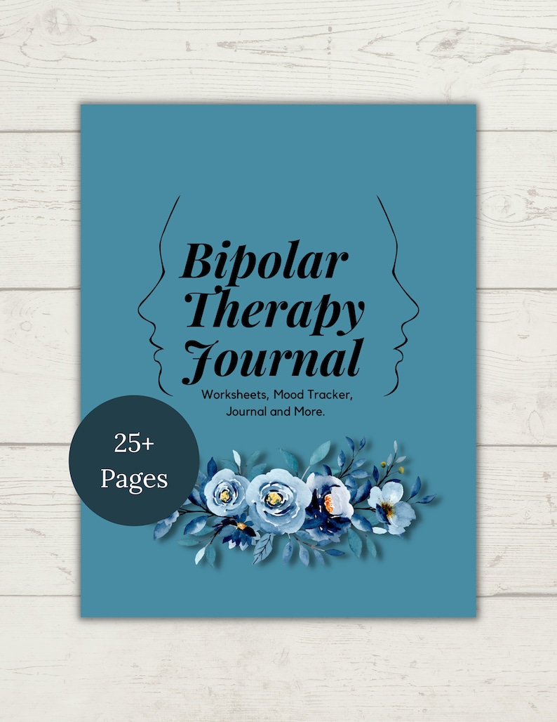 Bipolar Disorder Journal Bipolar Symptom Log Bipolar Mood Tracker ...