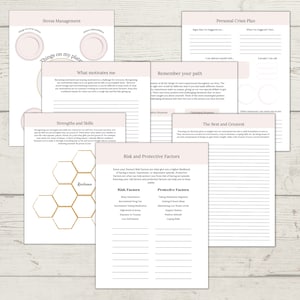 Ultimate Bipolar Journal Bipolar Worksheets Self Care Journal Mental ...