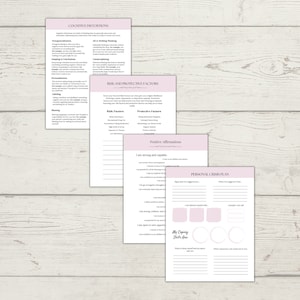 Floral Bipolar Therapy Tracker Purple Flower Journal Bipolar Disorder ...