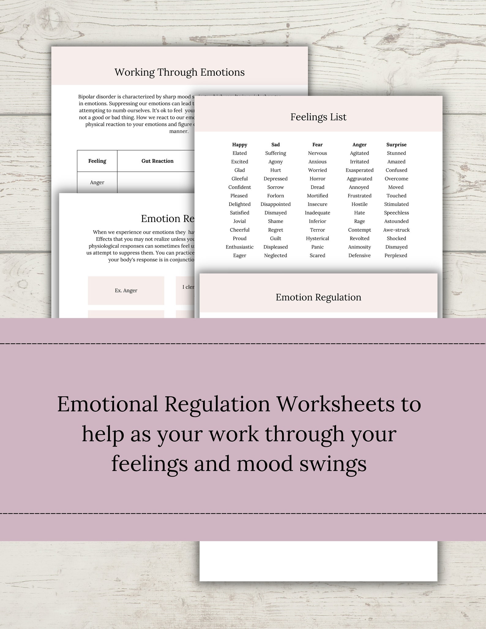 Ultimate Bipolar Journal Bipolar Worksheets Self Care Journal Mental ...