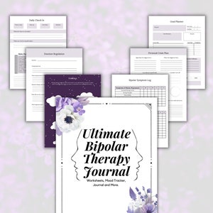 Floral Bipolar Journal | Bipolar Therapy Journal | Mental Health ...