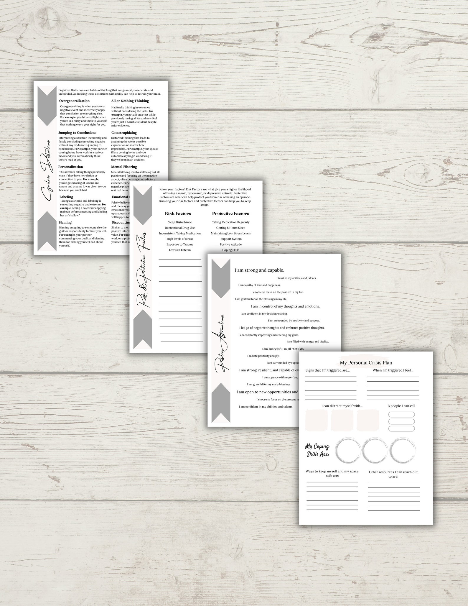 Bipolar Disorder Journal, Bipolar Symptom Log, Bipolar Mood Tracker ...