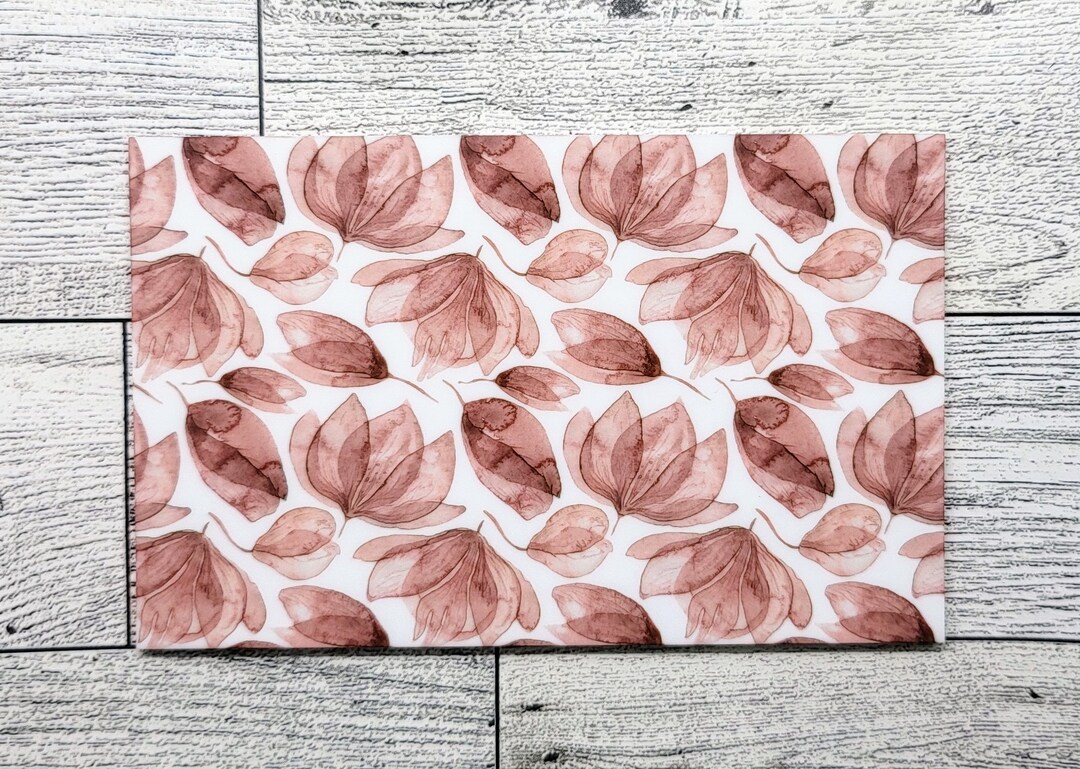 Pink Lotus Flowers Pattern Acrylic - Etsy