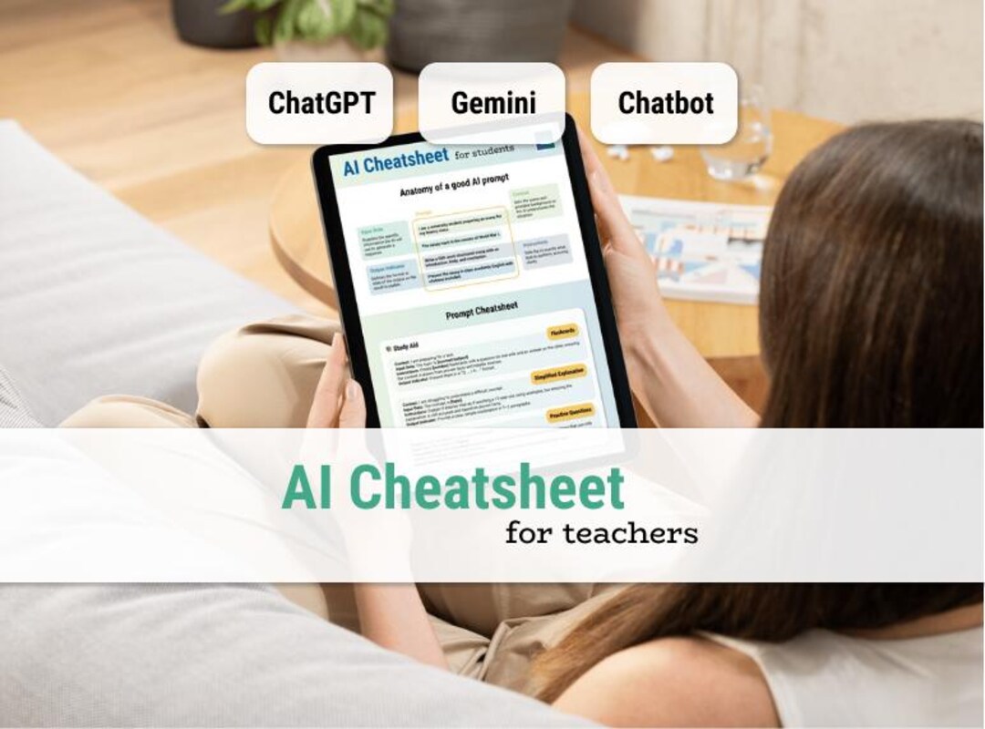 AI Cheatsheet for Teachers: Lesson Planning, Grading (printable PDF) - Etsy