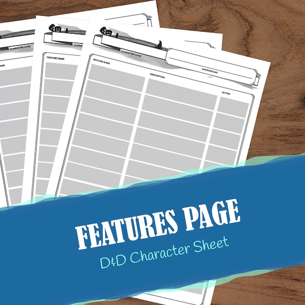 Fillable 5e Character Sheets - Etsy