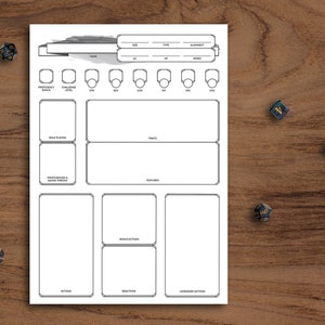 Stat Block Page for D&D 5e | Dungeons and Dragons | DM Stats Block ...