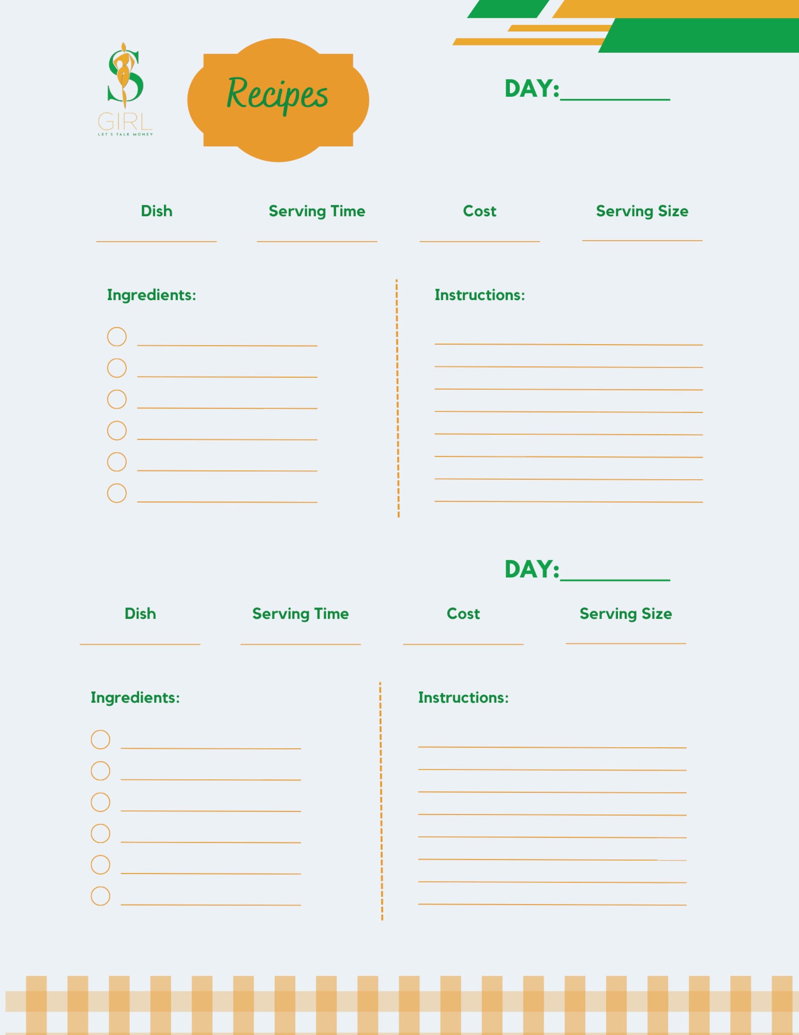 Daily Meal Planner and Grocery List Notebook Recipe Planner Shopping ...