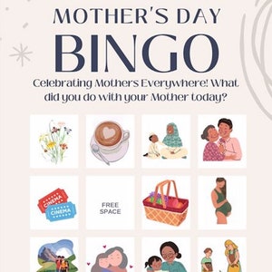 Mother's Day Bingo Game - 9 Printable Bingo Cards - I Love Mom ...