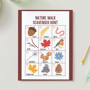 Nature Walk Scavenger Hunt | Nature Walk Activity for Kids | I-spy ...
