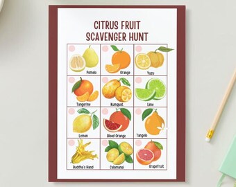 Autumn Seed Scavenger Hunt for Kids Autumn Scavenger Hunt - Etsy