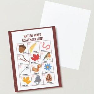 Nature Walk Scavenger Hunt | Nature Walk Activity for Kids | I-spy ...